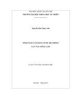 Cơ sở lý thuyết của mô hình MIKE BASIN - Mô hình M- 123docz.net