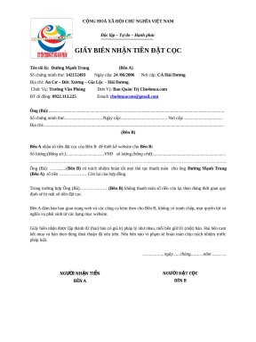 giay bien nhan tien dat coc