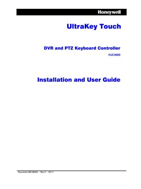 UltraKey Touch HJC4000 Installation and User Guide