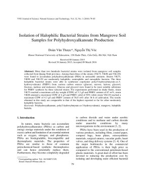 Isolation of halophilic bacterial strains from mangrove soil samples ...