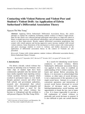 Contacting with violent patterns and violent peer and students violent ...