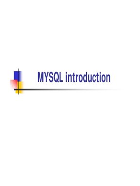 Mysql introduction