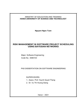 Quản trị rủi ro trong lập lịch dự án phần mềm sử dụng mạng bayes (risk management in software ...