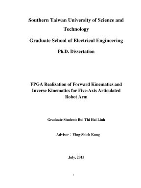 Fpga realization of forward kinematics and inverse kinematics for five axis articulated robot arm