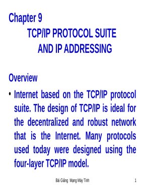 TCP IP PROTOCOL SUITE AND IP ADDRESSING (p1) (MẠNG máy TÍNH cơ bản SLIDE)