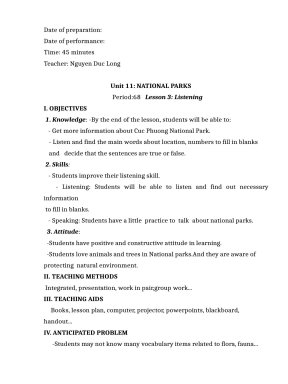 Unit 11. National parks