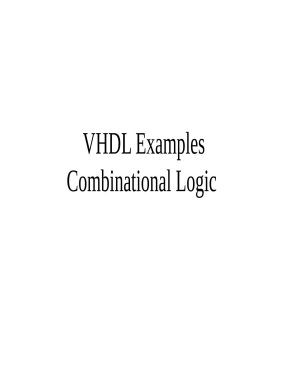 VHDL examples combinational logic (kỹ THUẬT số SLIDE)