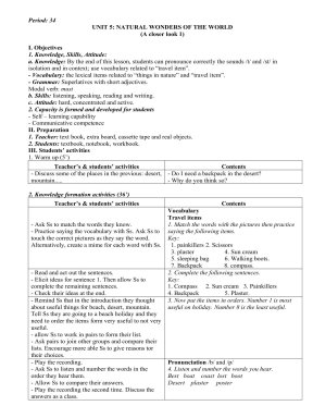 Unit 5. Natural wonders of the word. Lesson 2. A closer look 1