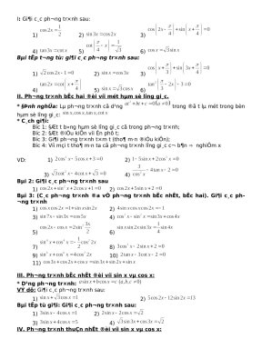 i gi¶i c¸c ph­¬ng tr×nh sau i gi¶i c¸c ph­¬ng tr×nh sau 1 2 3 4 5 6 bµi tëp t­¬ng tù gi¶i c¸c ph ...