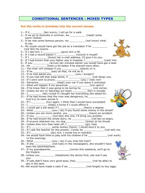 conditional sentences mixed types conditional sentences mixed types put ...