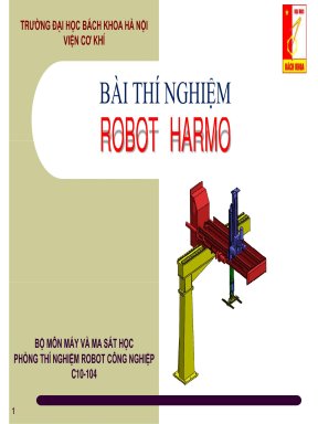 Bài thuyết trình bài thí nghiệm robot và harmo