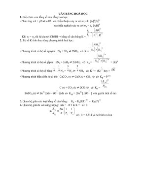 Bai tap can bang Hoa hoc 10