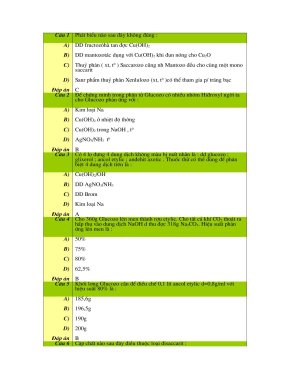 c©u 1 c©u 1 ph¸t bióu nµo sau ®©y kh«ng ®óng a dd fructoz«hµ tan ®­îc ...