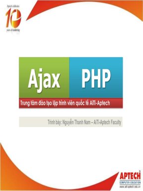 Giới thiệu về PHP - AJAX