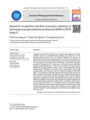 Nghiên cứu giải pháp đảm bảo dòng chảy cho tuyến ống vận chuyển hỗn hợp ...