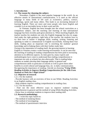 Using while reading activities to improve reading comprehension for the ...