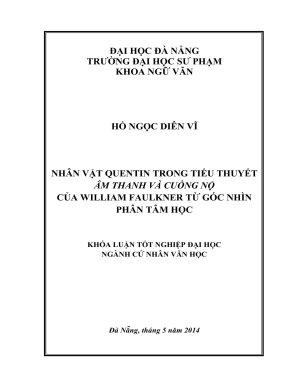 Nhân vật quentin trong tiểu thuyết âm thanh và cuồng nộ của william ...