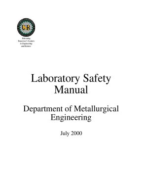 LABORATORY SAFETY MANUAL