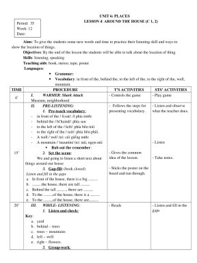 Unit 6 PLACES lesson 4