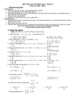 De cuong toan 8 hoc ki 1