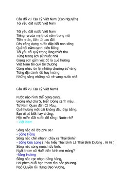 Cau do vui dia li Viet Nam