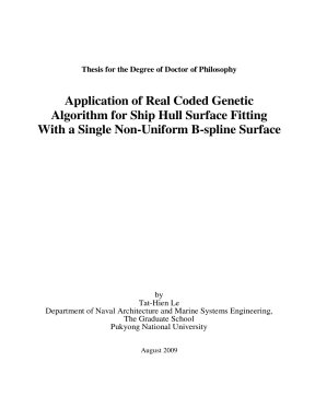 Application of real coded genetic algorithm for ship hull surface ...