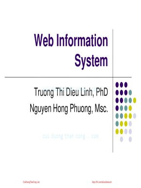 Slide web information system
