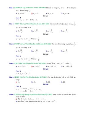 trac nghiem day so cap so cong va cap so nhan trong cac de thi thu toan ...