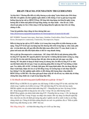 BRAIN TRAUMA FOUNDATION TBI GUIDELINES