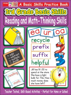 3rd grade basic skills reading and math thinking skills
