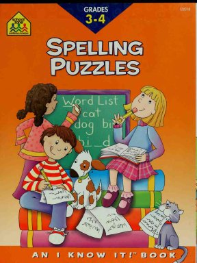 Spelling puzzles English book