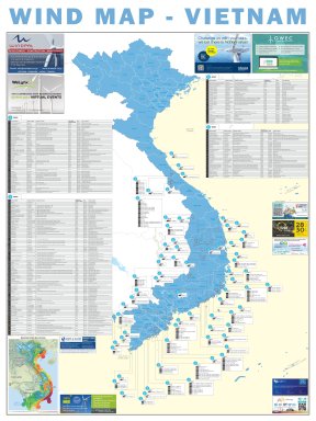 Wind Project Map in Vietnam