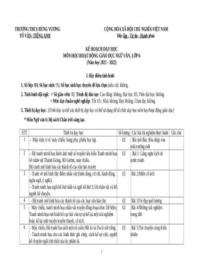 KHGD mon Ngu van phụ lục I