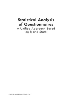 Statistical analysis of questionnaires a unified approach based on r and stata