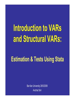 VAR and SVAR WITH STATA