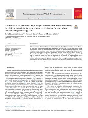 Extensions of the mTPI and TEQR designs to include non