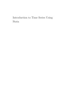 Introduction to time series using stata