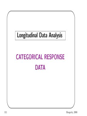 Longitudinal data analysis