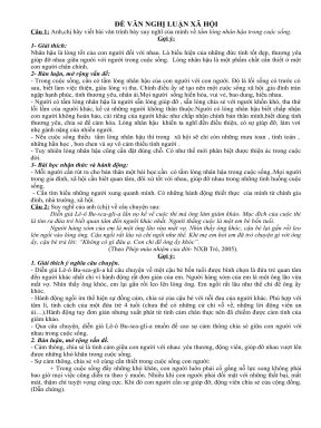 Bo de van nghi luan xa hoi hay