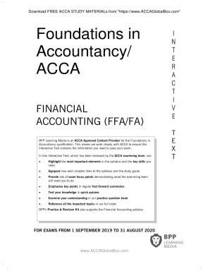 Foundations in accountancy ACCa