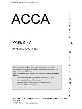 ACCA f7 BPP kit 2020