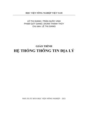Giáo trình hệ thống thông tin địa lý