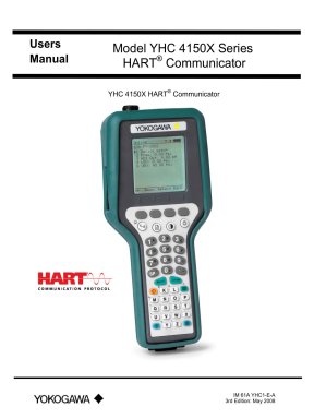 Model YHC 4150X Series HART® Communicator YOKOGAWA