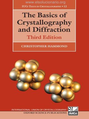 The basics of crystallography and diffraction christopher hammond 3rd ...