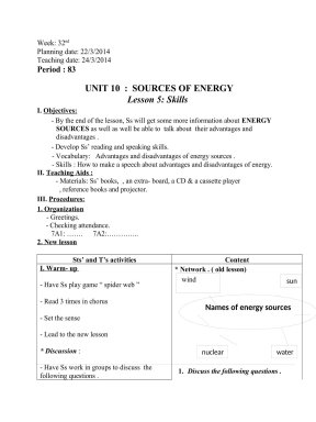 Unit 10 Sources of Energy Lesson 5 Skills 1