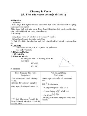 Chuong I 3 Tich cua vecto voi mot so