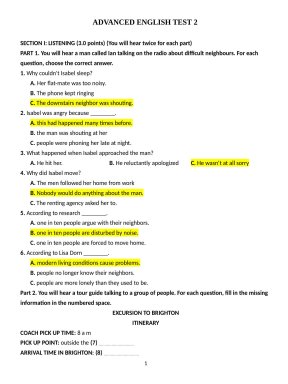 ADVANCED ENGLISH TEST 2