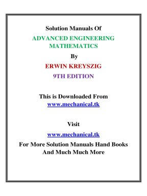 Advanced engineering mathematics 9th edition applied solution