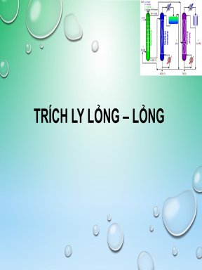trích ly lỏng