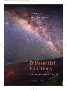 Dennis g zill differential equations with boundary value problems, 8th ed
